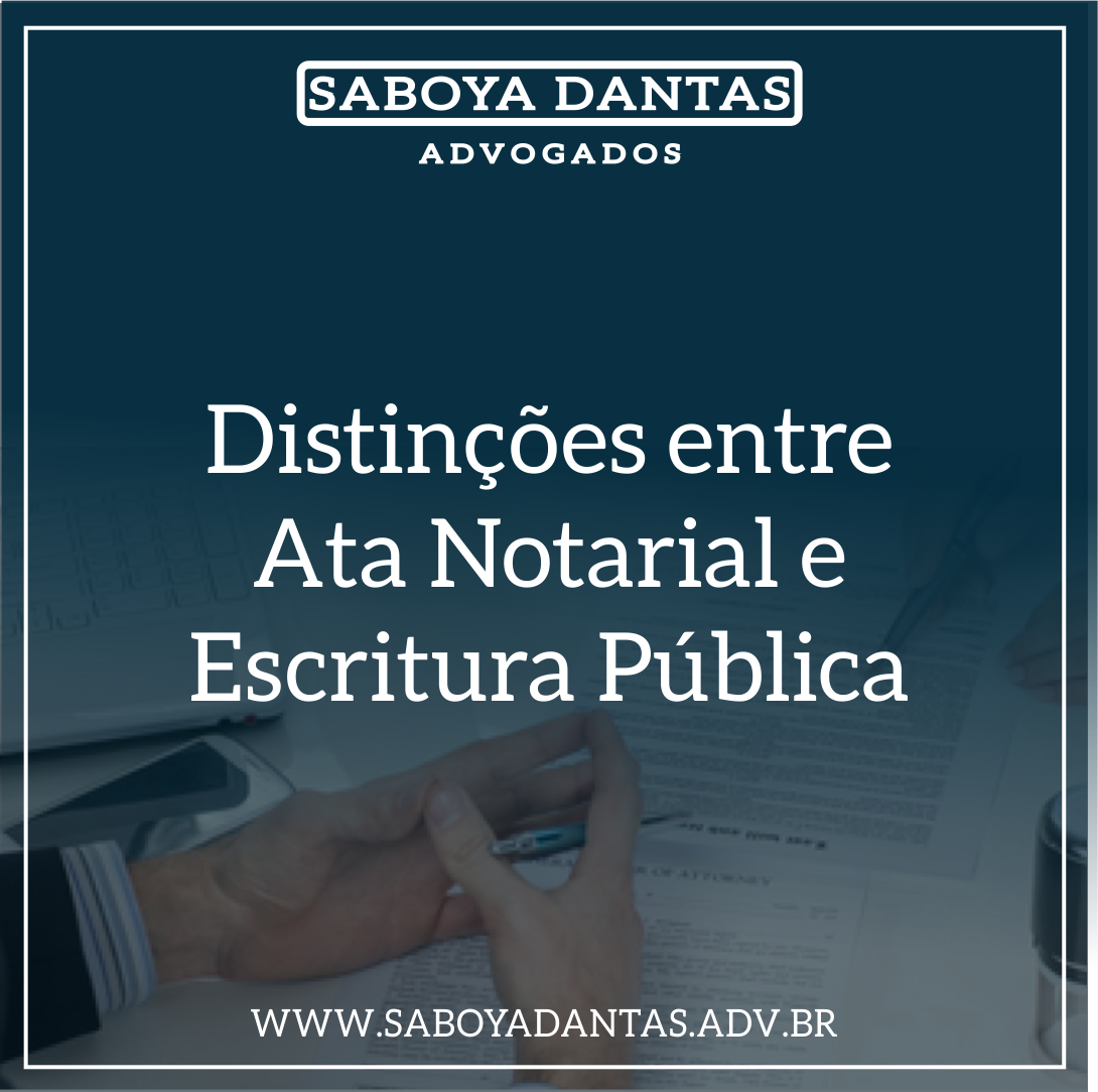 Distinções entre Ata Notarial e Escritura Pública | Jusbrasil
