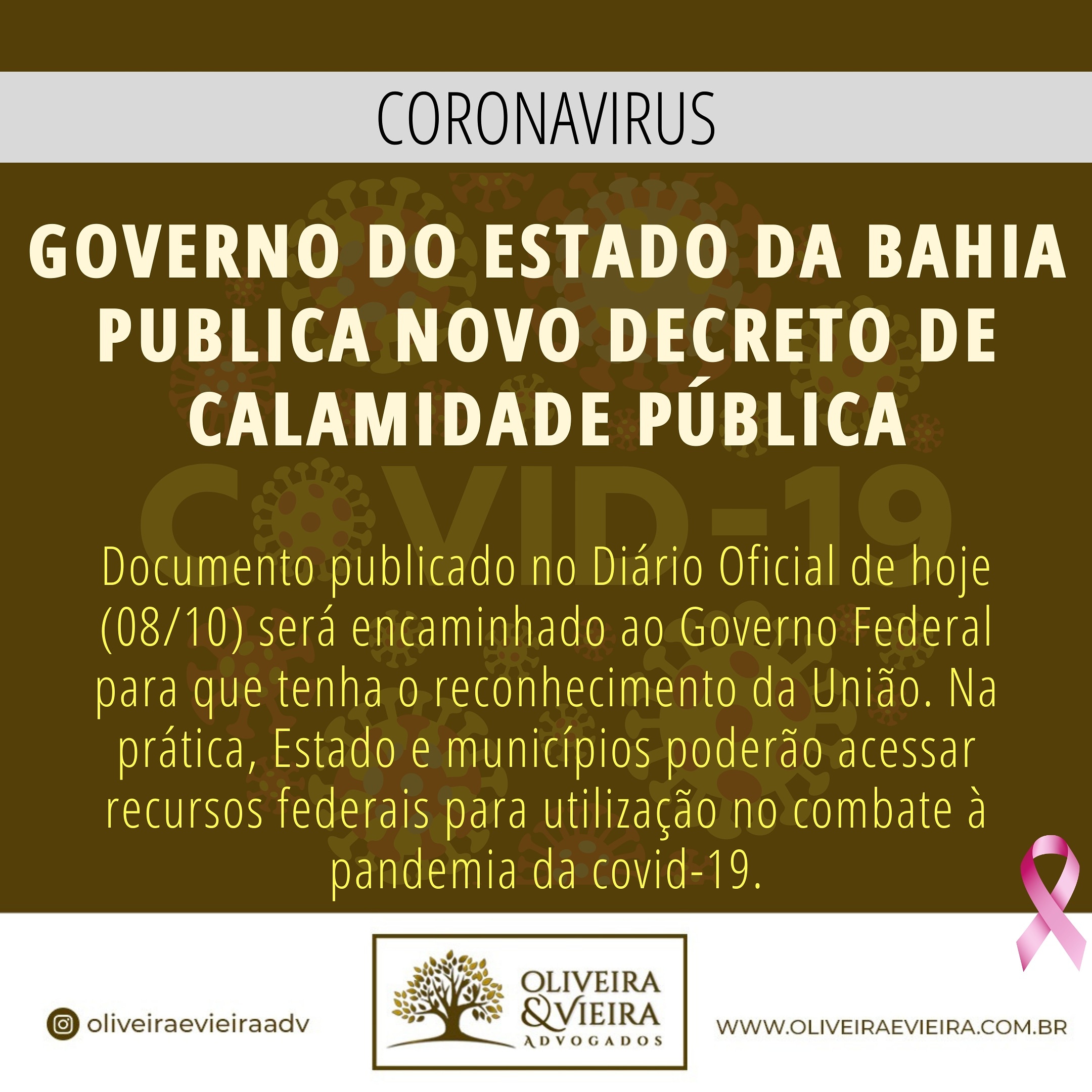 Publicado Novo Decreto De Calamidade Pública Pelo Governo Do Estado Da