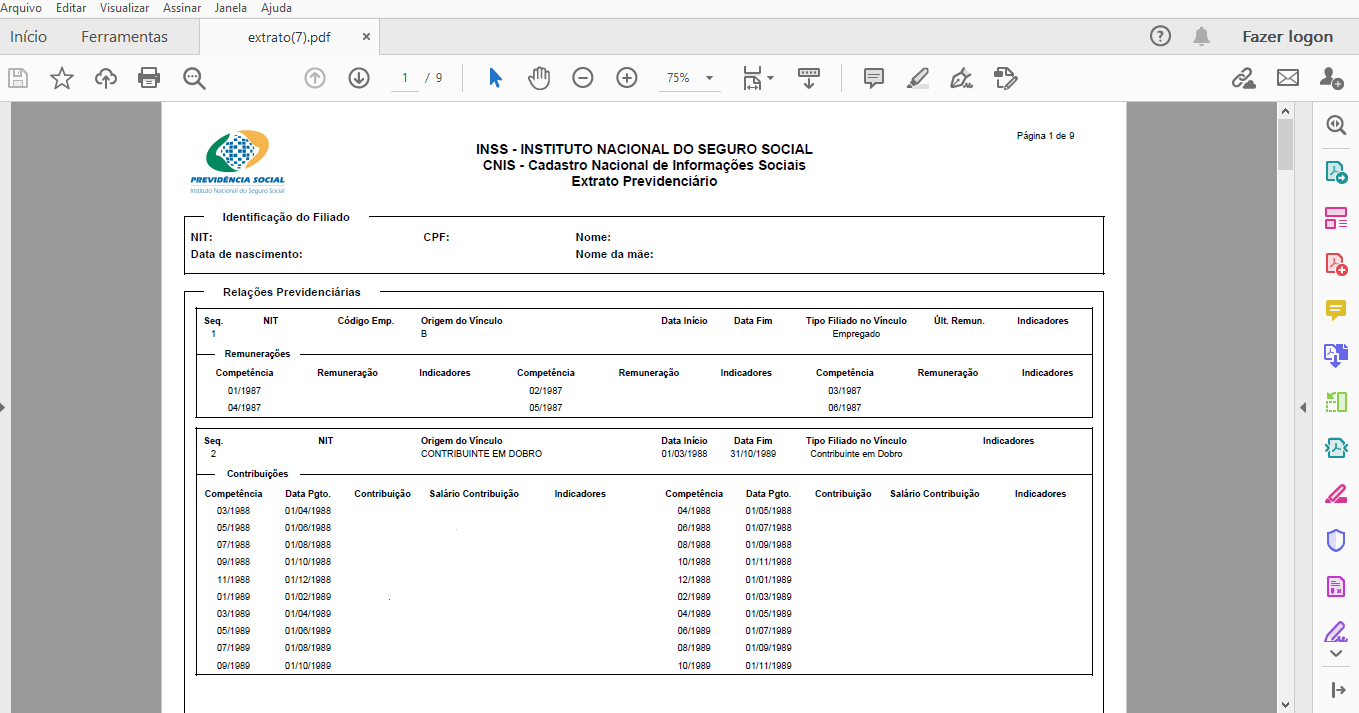 Como consultar o CNIS - Extrato de Contribuições ao INSS