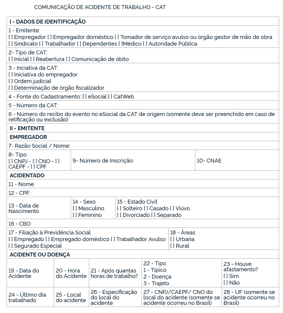 INSS publica novo procedimento para emissão da CAT | Jusbrasil