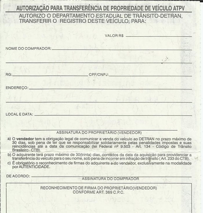 Compra e venda de veículo | Jusbrasil