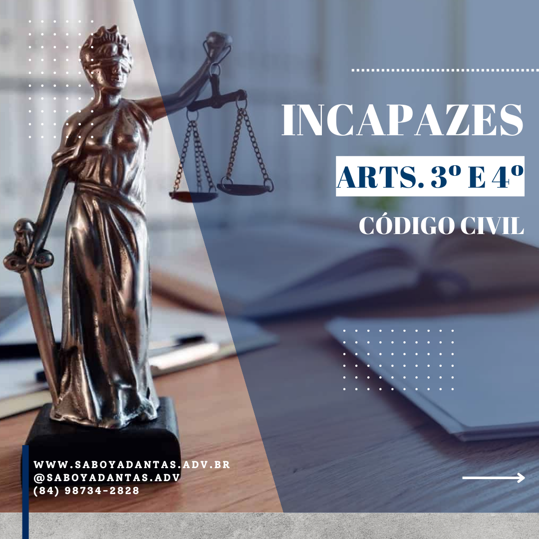 Você sabe quem são os incapazes de acordo com o Código Civil? | Jusbrasil