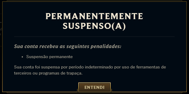 Banimento de Contas em Jogos Online: como reverter a suspensão no ...