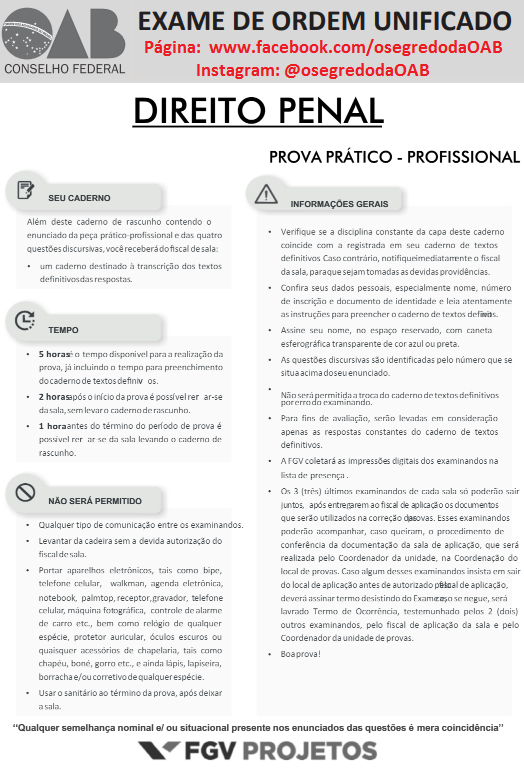 OAB 32 - Modelo Memoriais | Jusbrasil