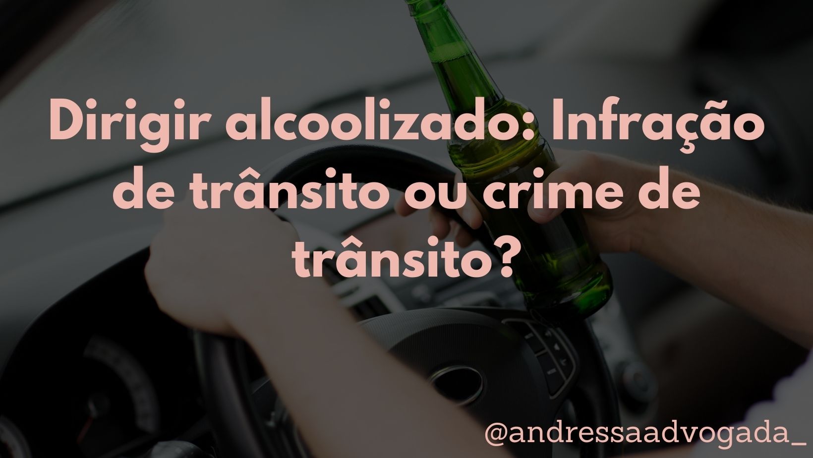 Dirigir alcoolizado: Infração de trânsito ou crime de trânsito? | Jusbrasil